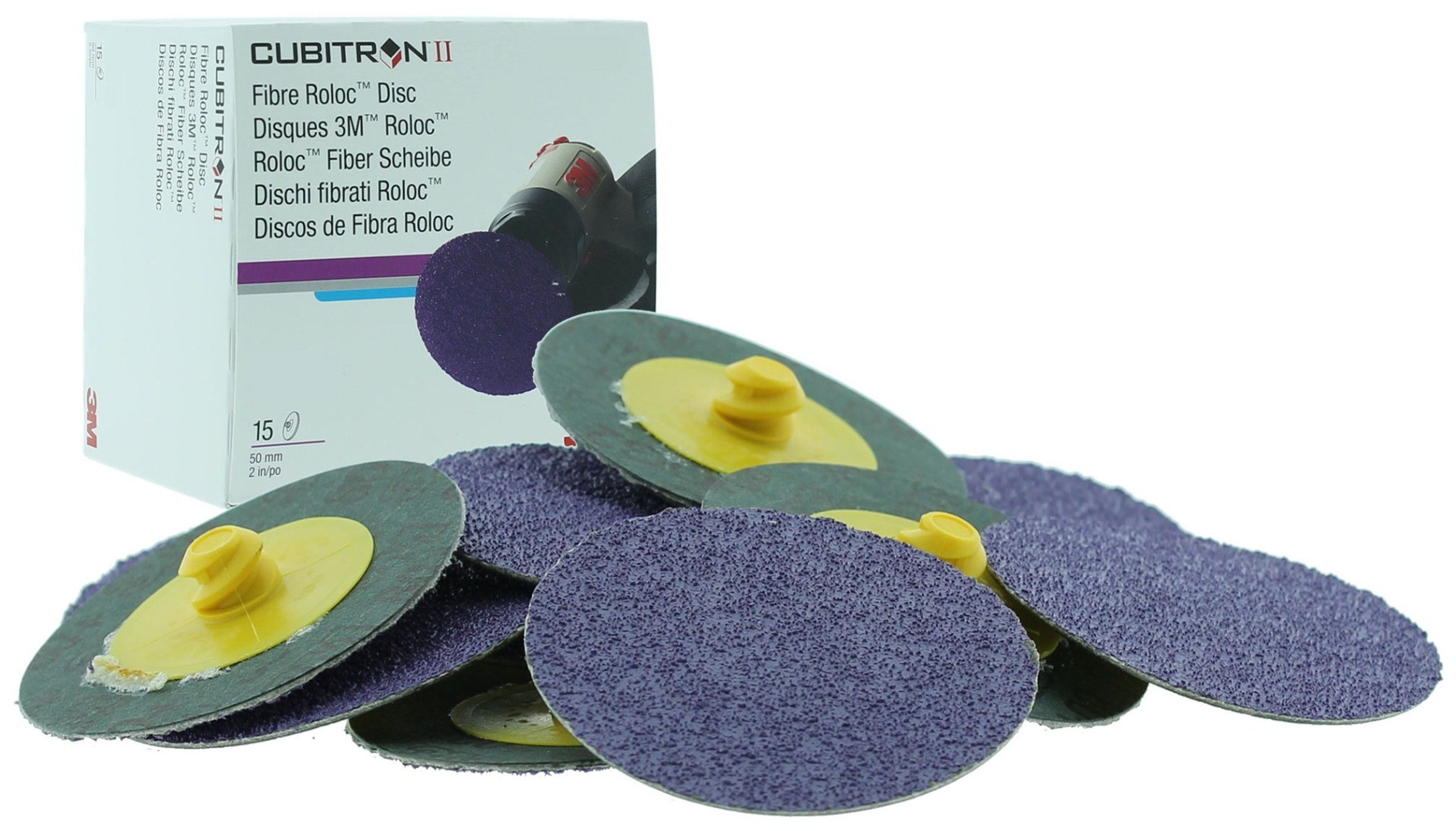Acheter Disques en fibre ROLOC 3M Cubitron II 50mm - 15 pièces ? - CROP