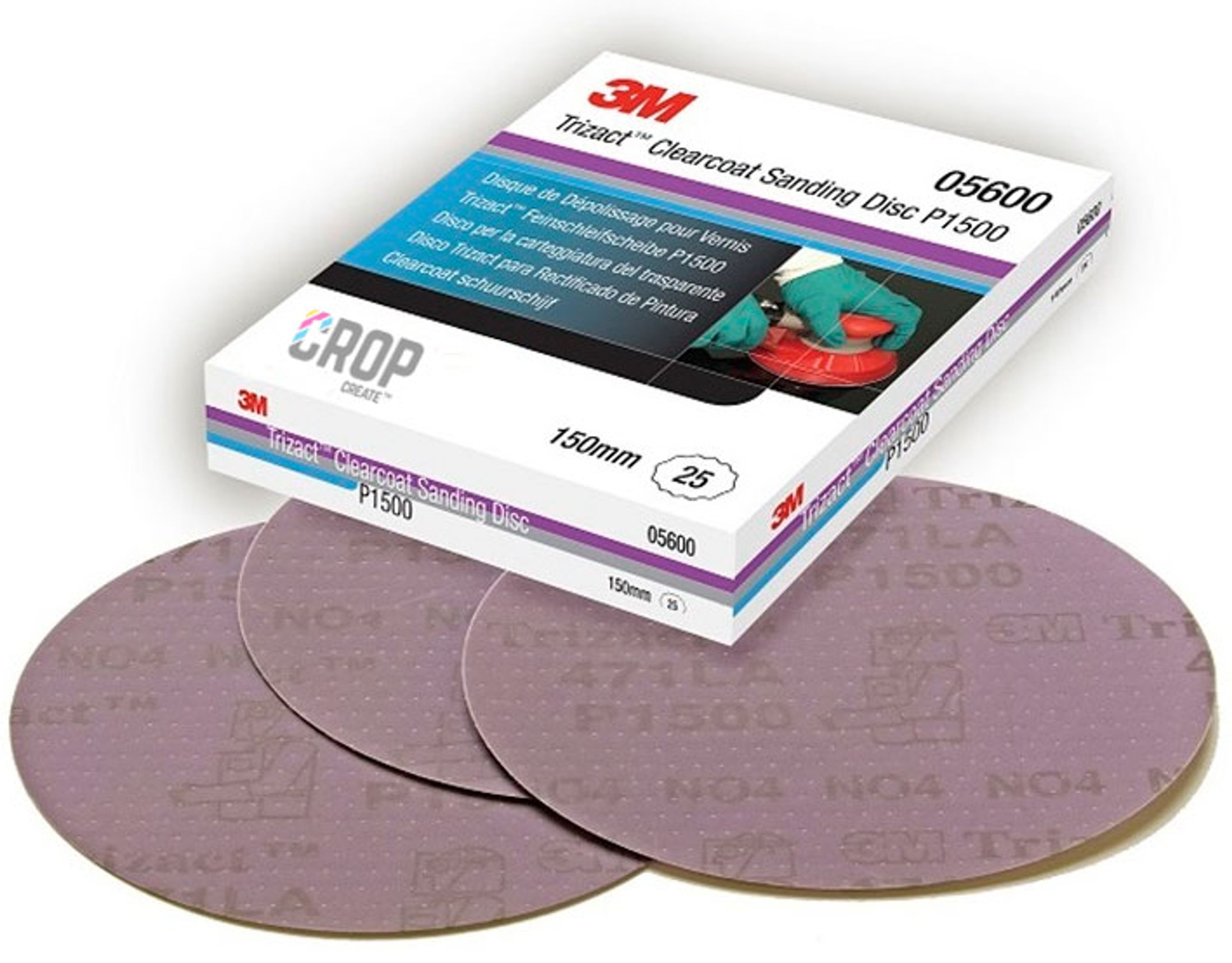 ¿Comprar 3M Trizact 471LA - Disco de lija P1500 - 25 piezas? - CROP