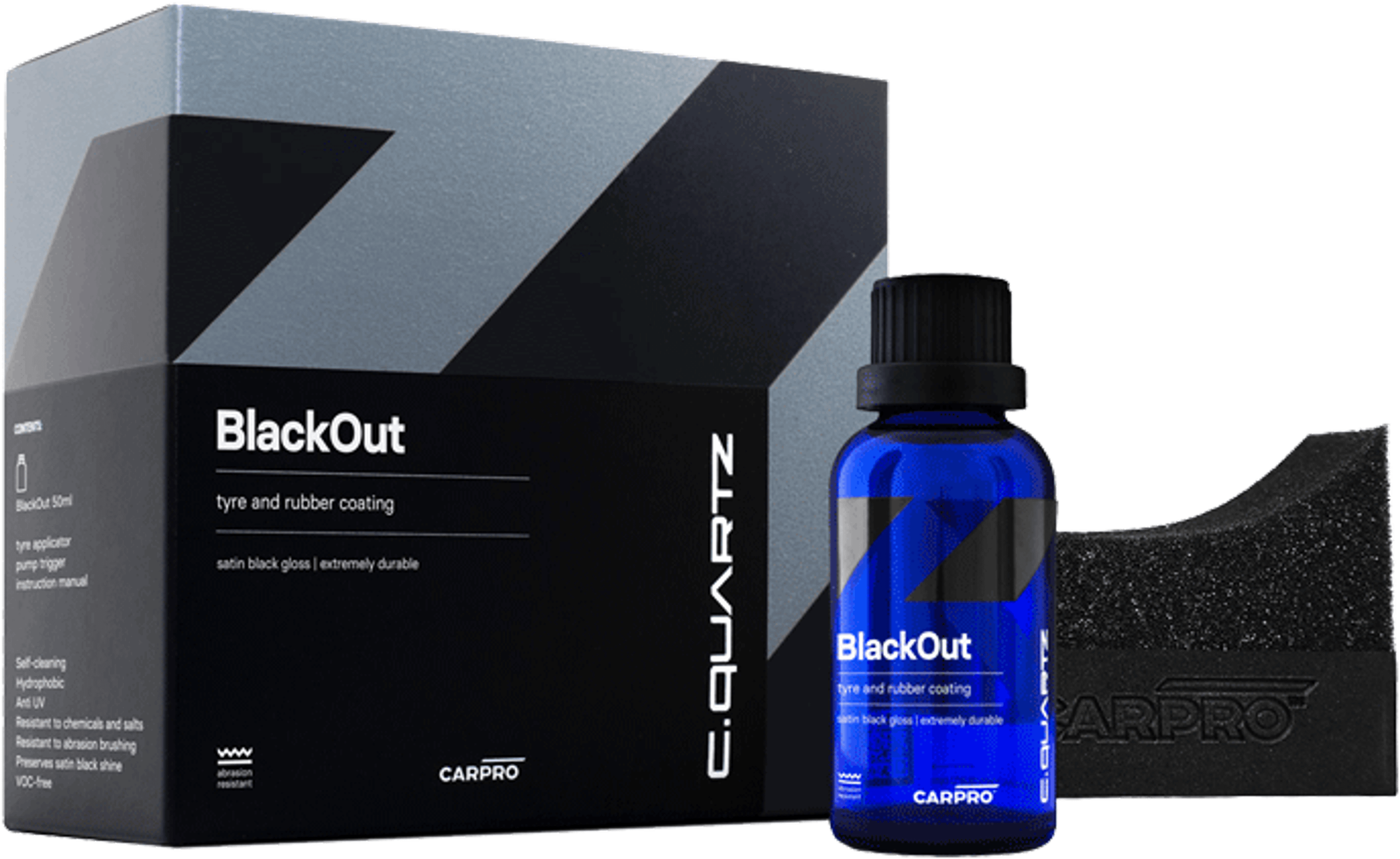 Buy CarPro Cquartz BlackOut Tyre 2.0 Coating 50ml? - CROP