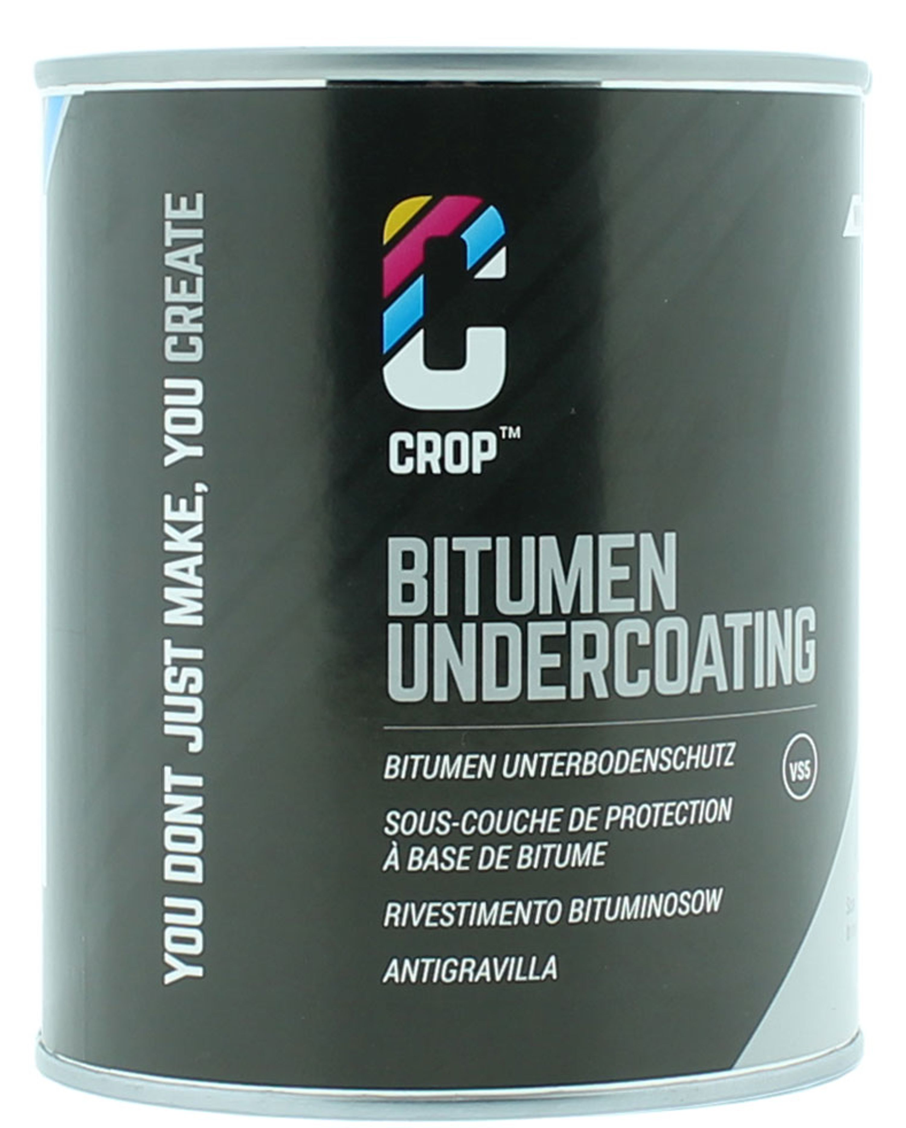 CROP Bitumen Undercoating ZWART - Blik 1 liter Kopen? - CROP
