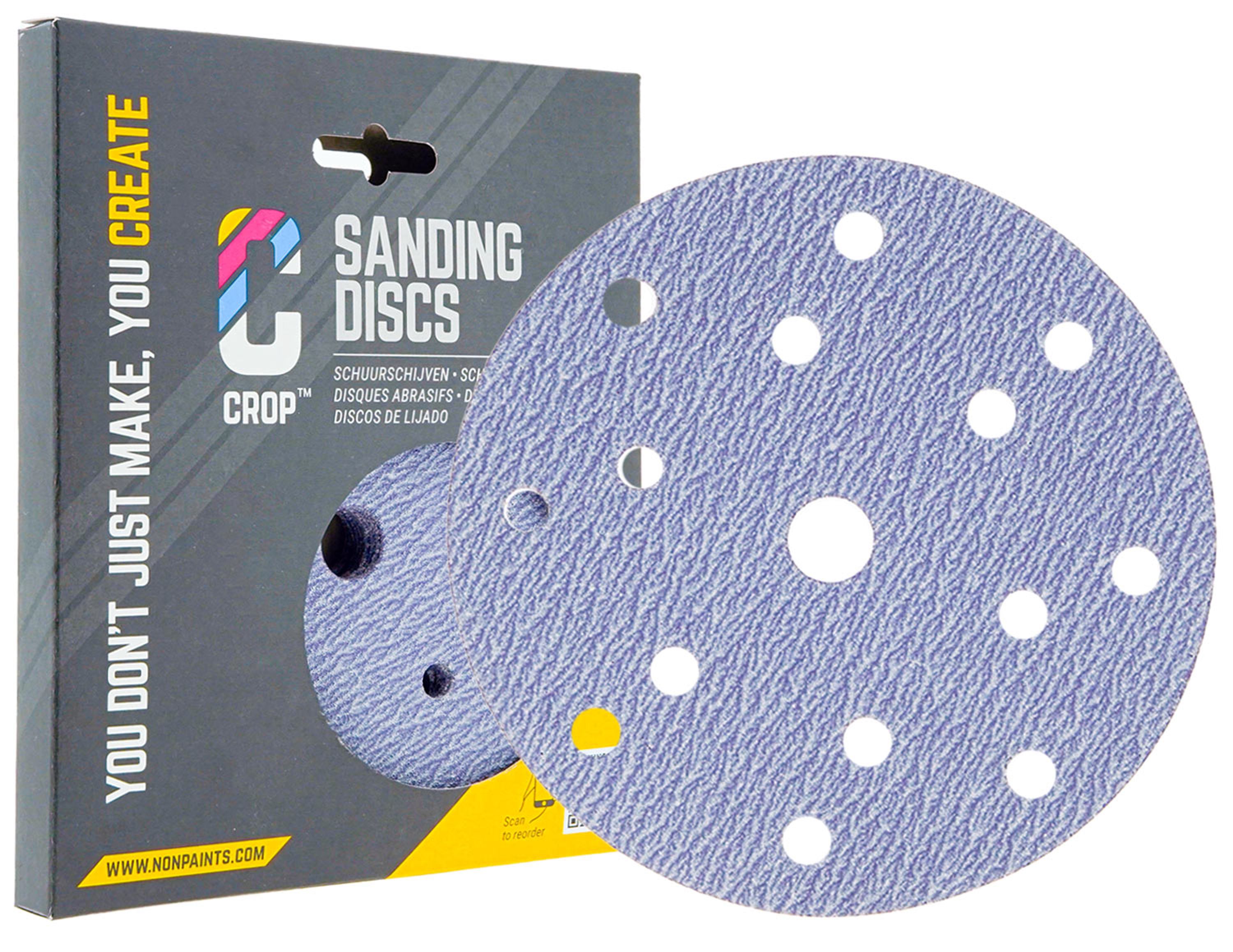 Buy CROP Purple Ceramic Sanding Discs 150mm - 10 pieces? - CROP