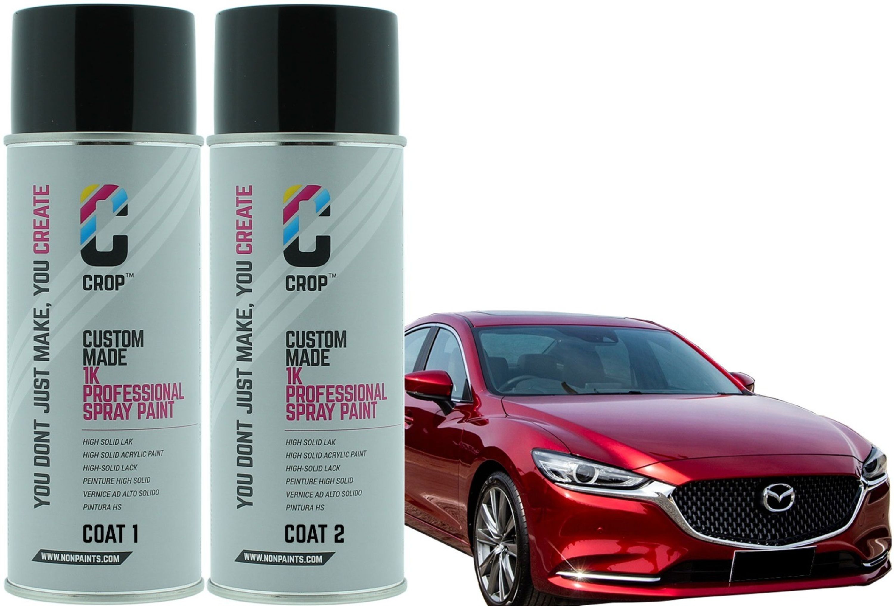 Buy Mazda 41V Soul Red Metallic Pearl spray paint - 2 COAT? - CROP
