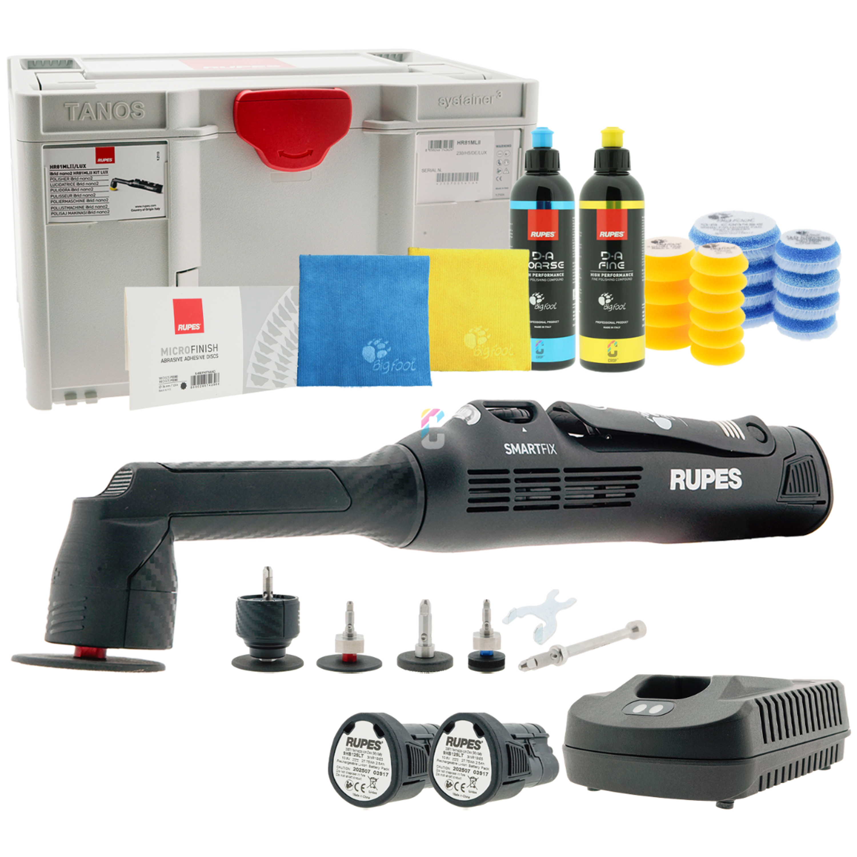 RUPES iBrid Nano 2 Polijstmachine op Accu - LUX set Kopen? - CROP