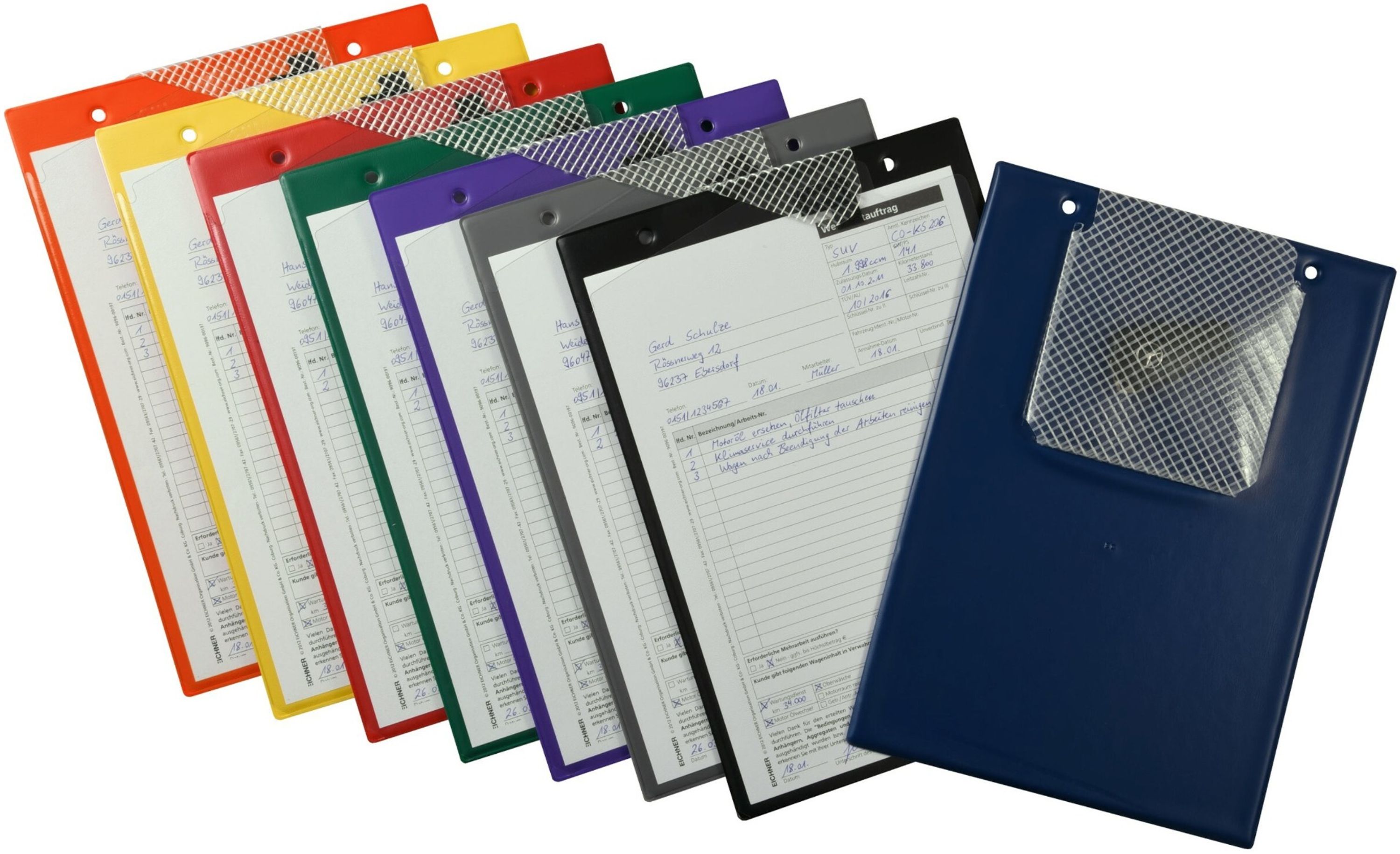 Buy Work Order Folders PLUS with Key Pocket - 10 pieces? - CROP