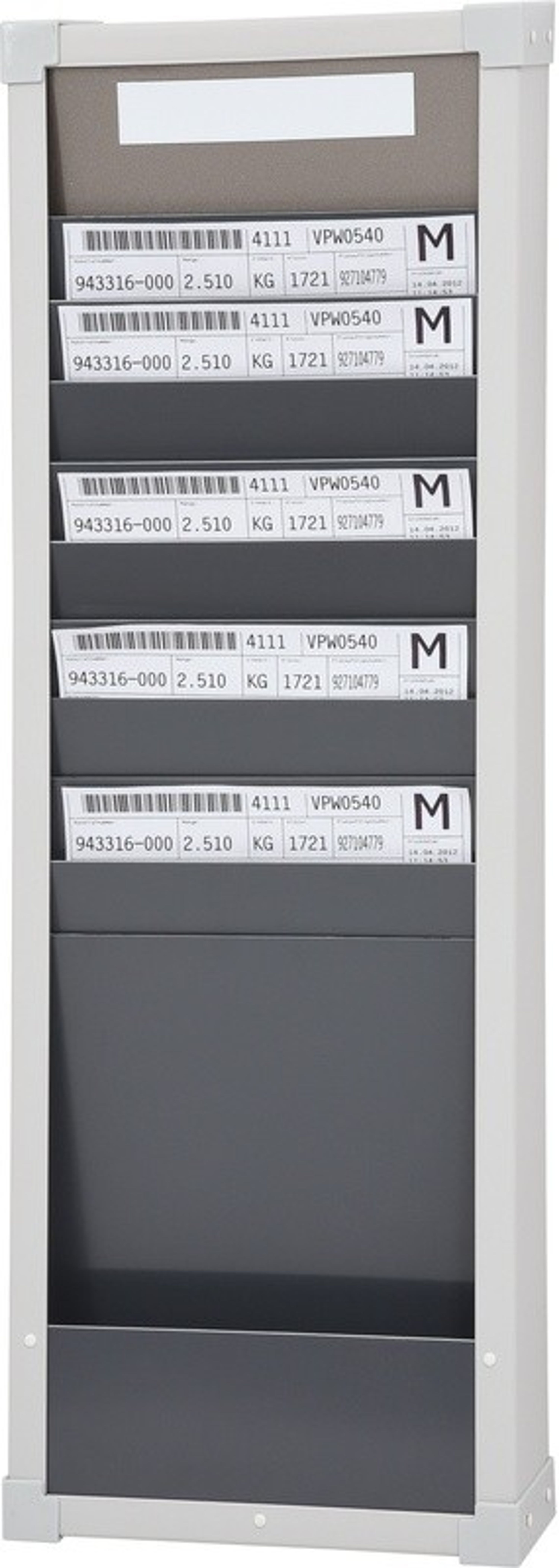 Buy Card Sorting Board with 1 column and 10 insert slots? - CROP