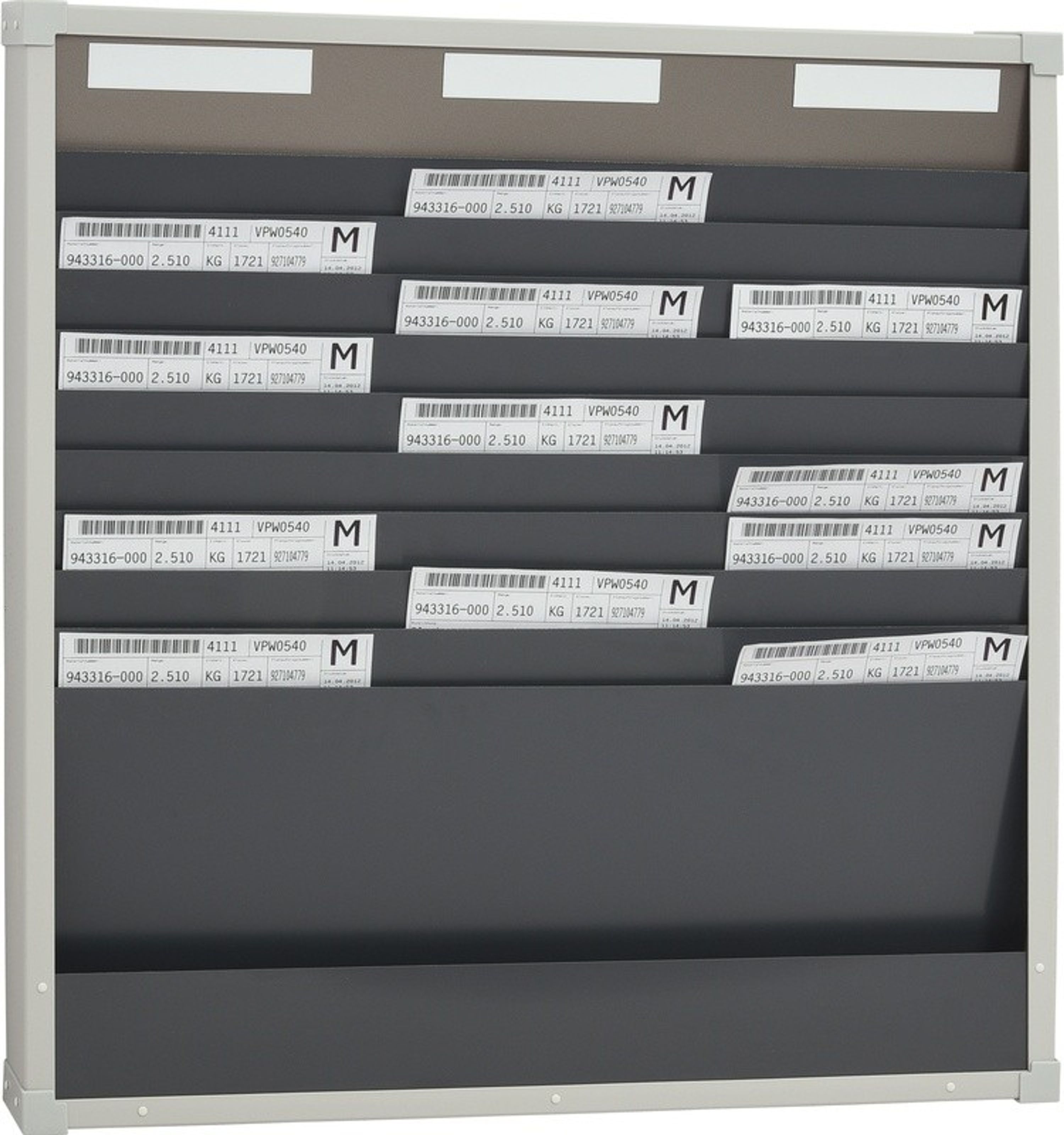 Buy Card Sorting Board with 3 columns and 10 insert slots? - CROP