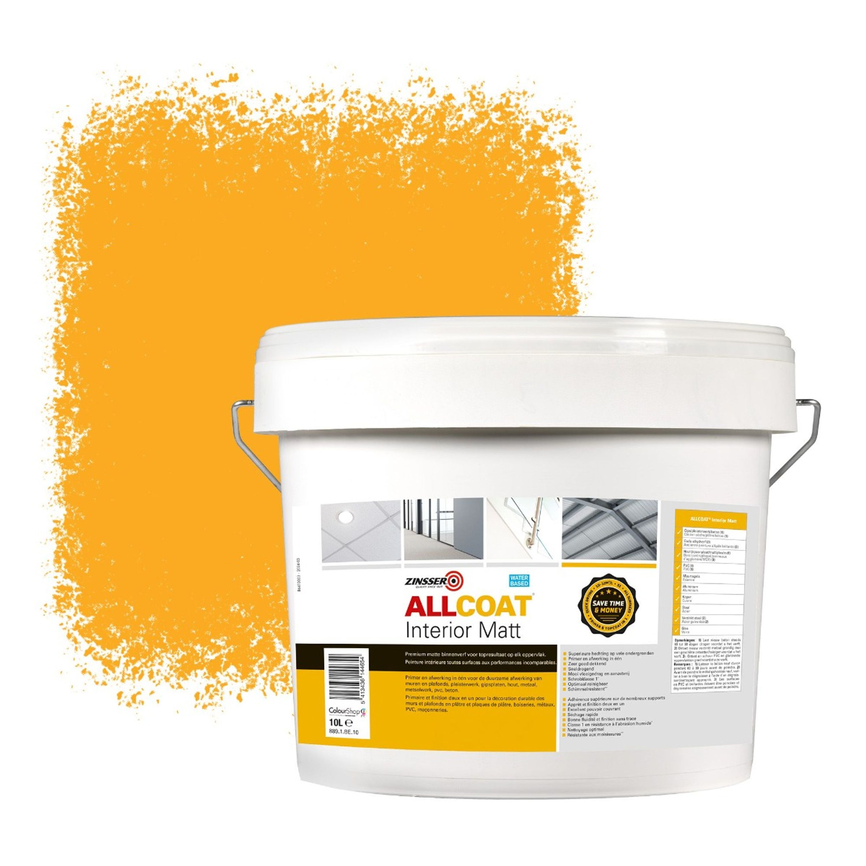 Acquistare Zinsser Allcoat Pittura Interni RAL 1033 Giallo dalia - 10 ...