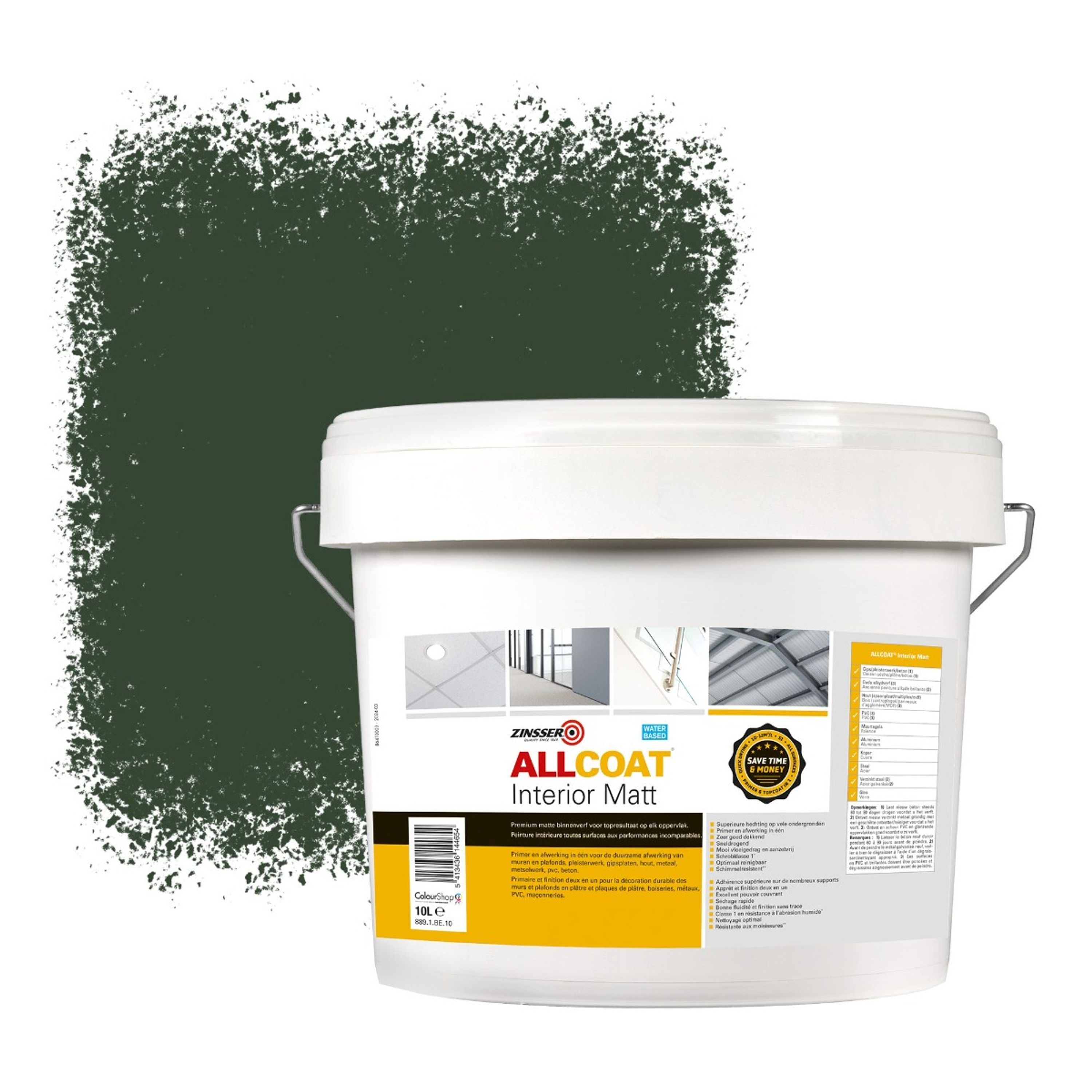 Zinsser Allcoat Interior Muurverf RAL 6020 Chroomgroen - 10 liter Kopen ...