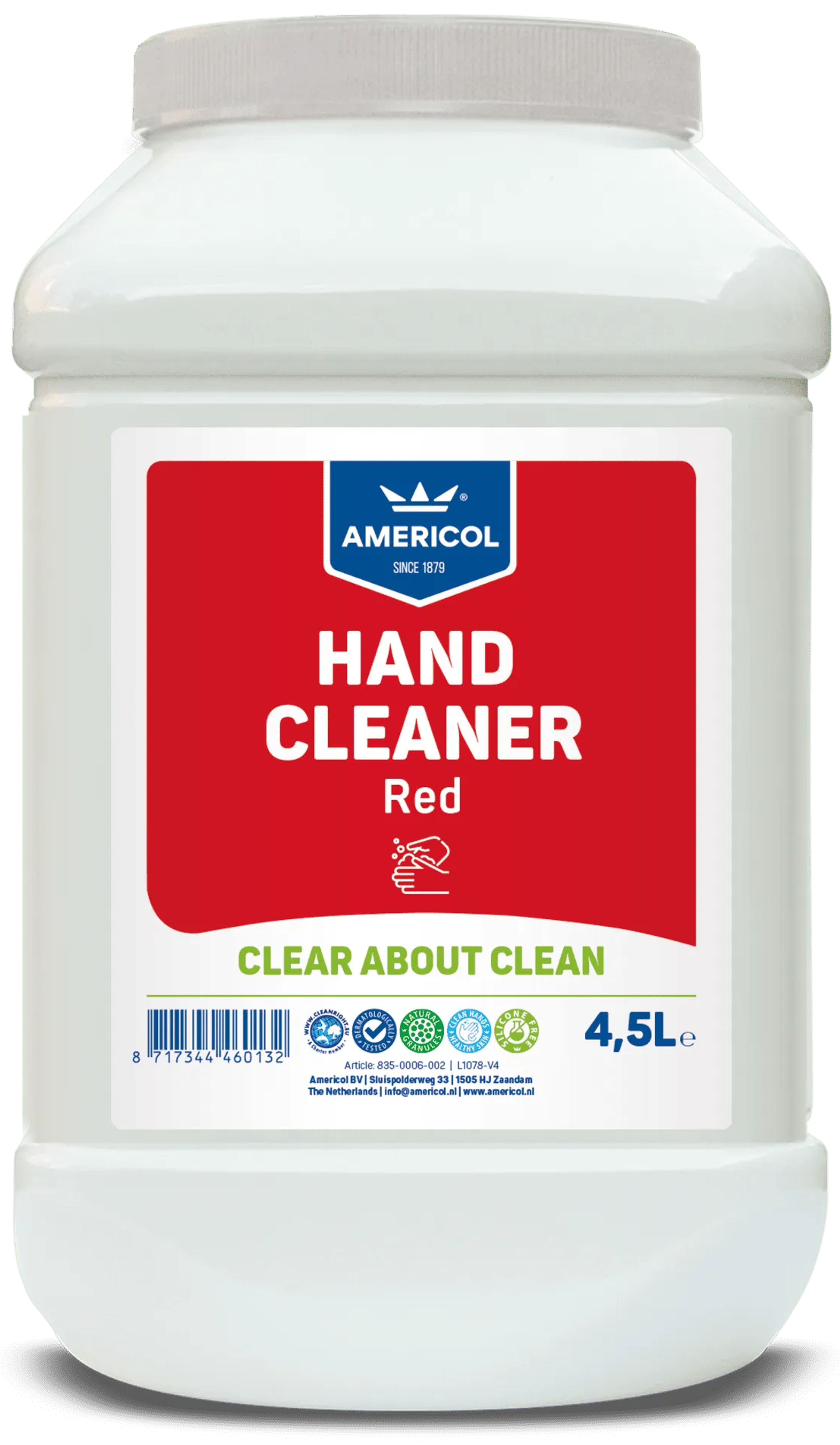 ¿Comprar Americol Limpiador de Manos Red Pot 4,5 litros? - CROP