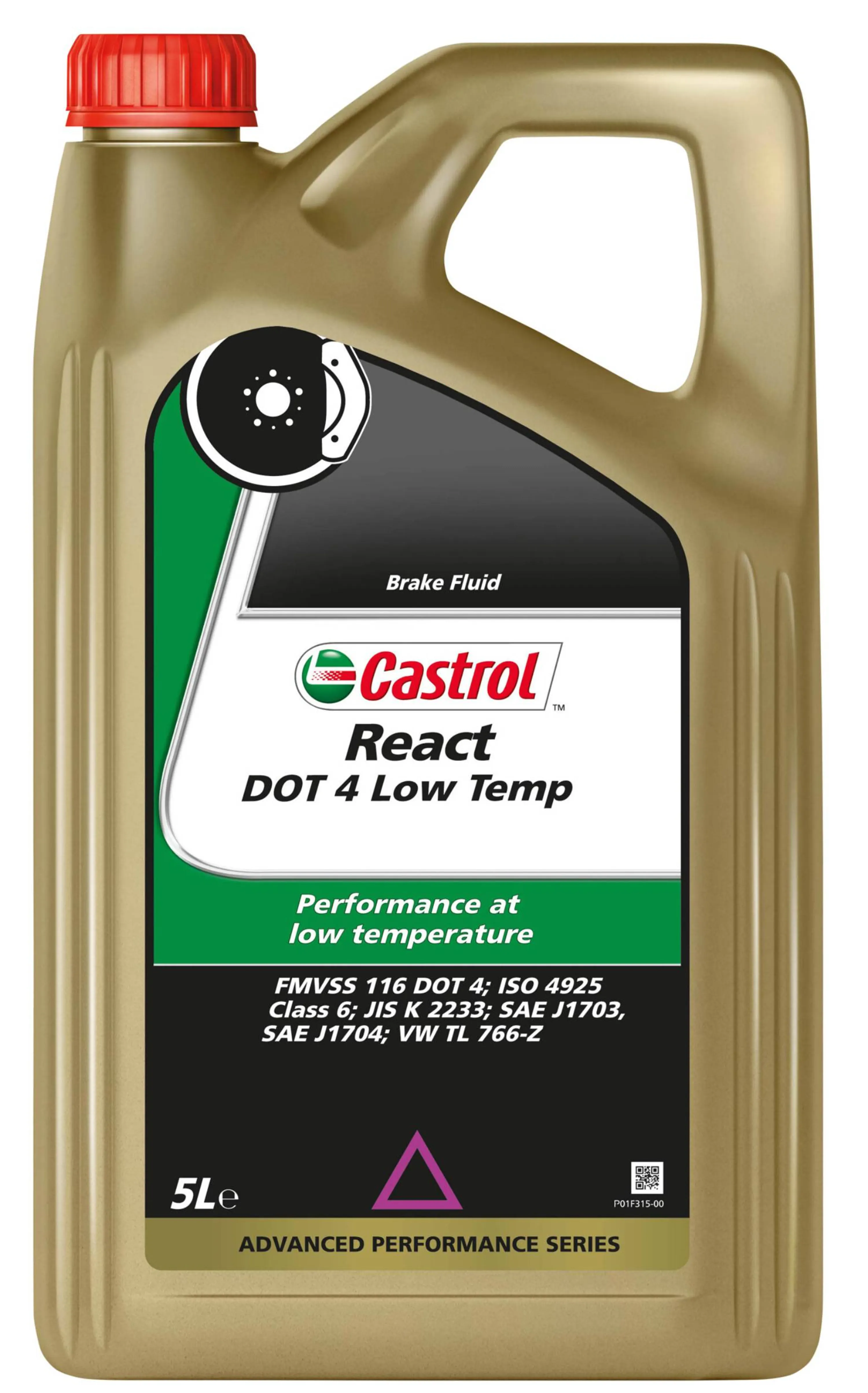 Chcesz kupić Castrol React DOT4 Low Temp płyn hamulcowy 5 litrów? - CROP