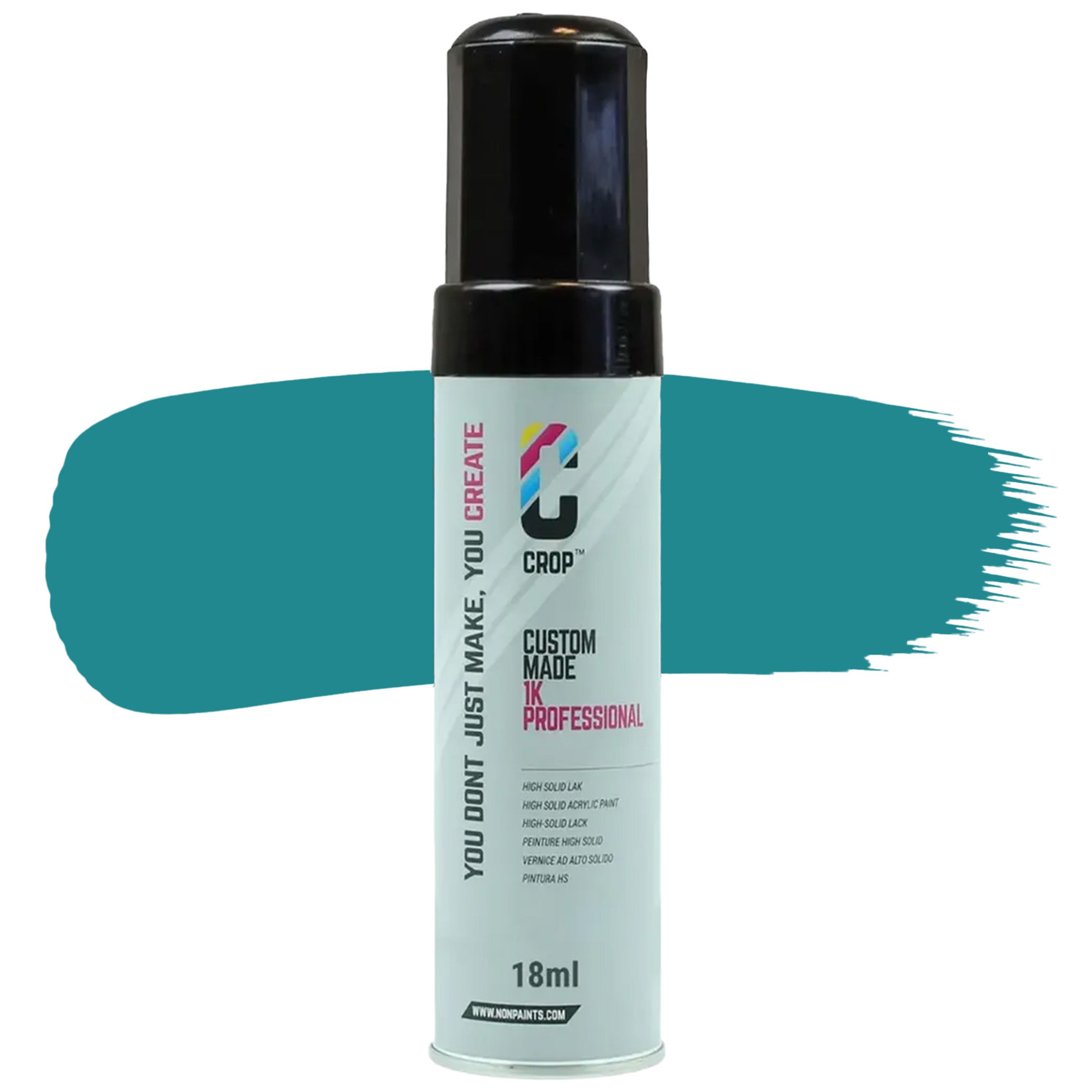 CROP Touch-up Pen Turquoise blue RAL 5018 High Gloss - 18ml - CROP