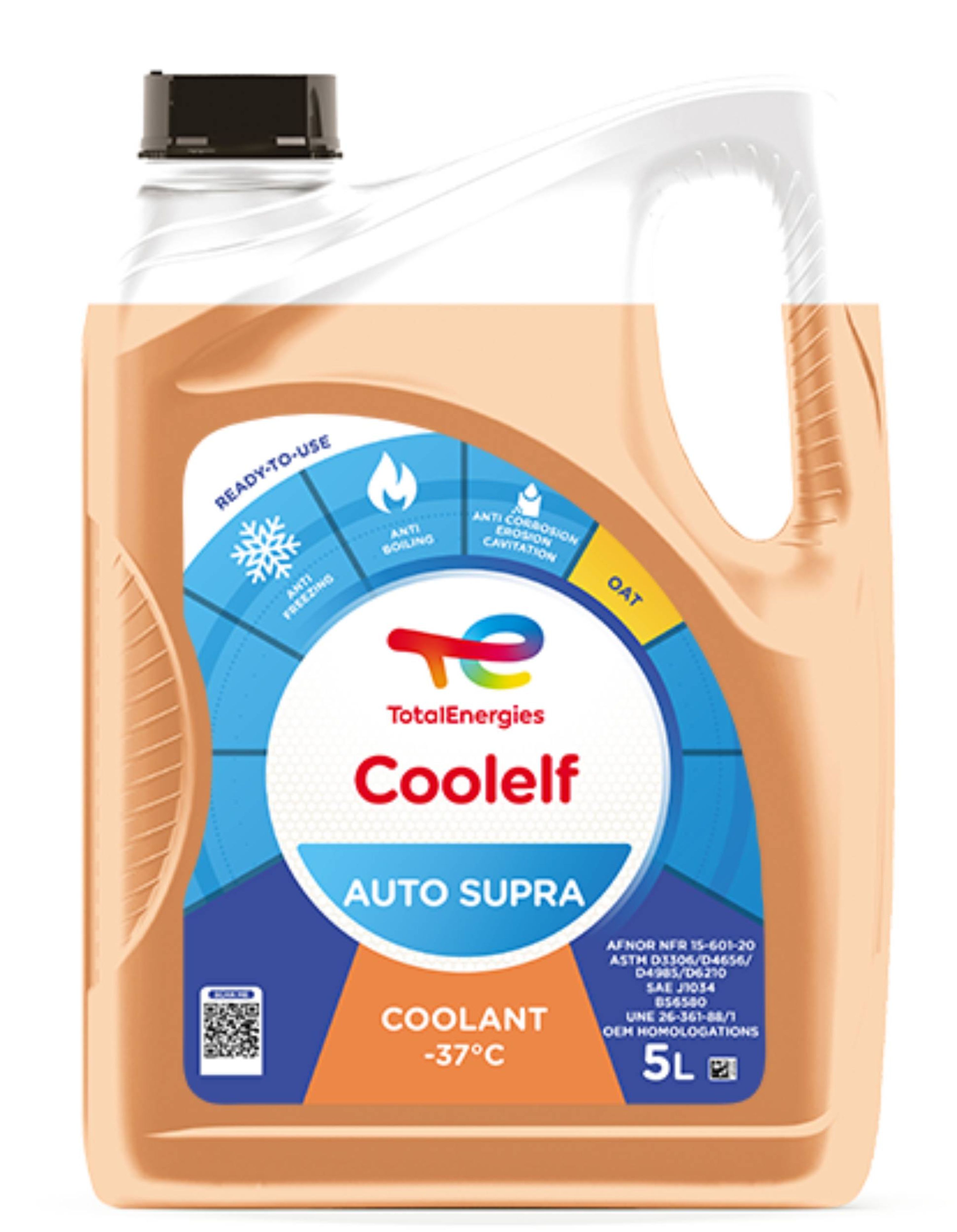 Acheter Total Coolelf Auto Supra 2F -37°C koelvloeistof 5 liter ? - CROP